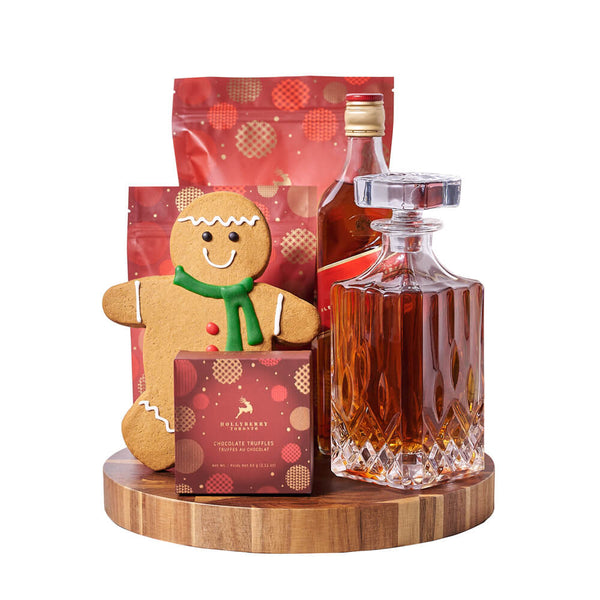 Gingerbread Man & Holiday Decanter Gift – Christmas gift baskets - Los ...